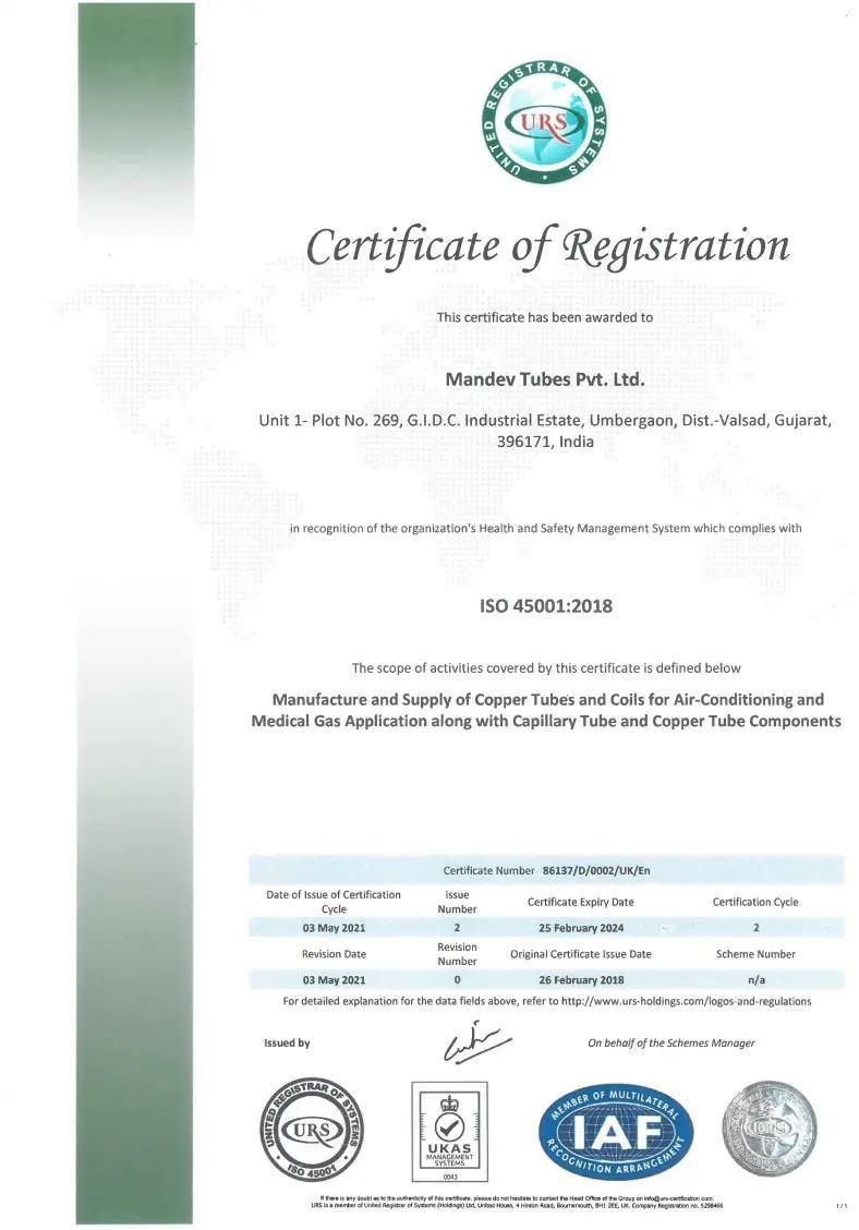 Mandev Tubes | medical grade copper tubes - Mandev Tubes